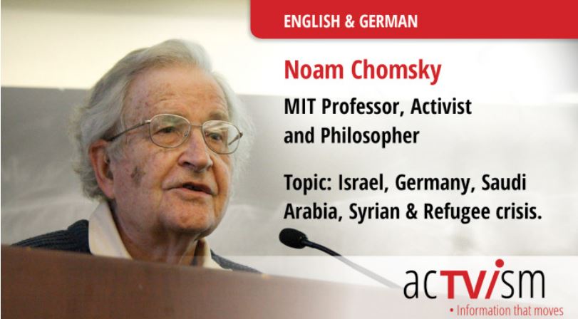 Noam Chomsky – German weapons exports to Israel & Saudi Arabia and the ...
