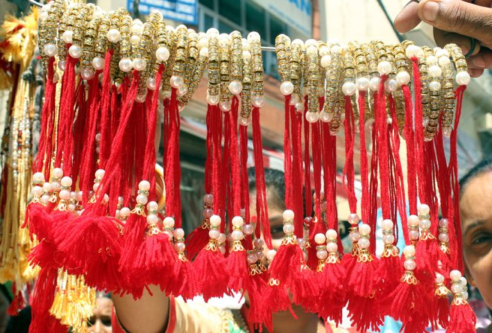 The Raksha Bandhan festival in Jammu, India