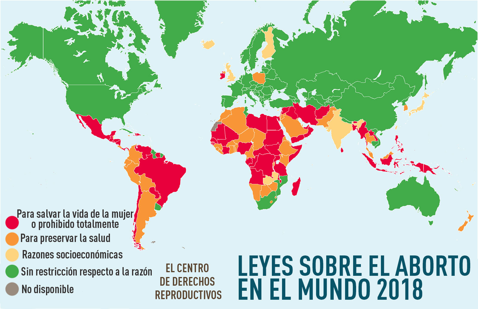 MAPA: El estatus legal del aborto en el mundo en 2018😆 Divirta-se com o ... MAPA: El estatus legal del aborto en el mundo en 2018😆 Divirta-se com o ...