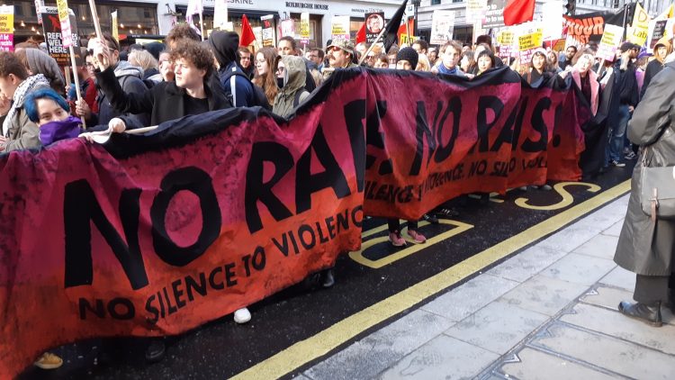 Anti-fascism march in London