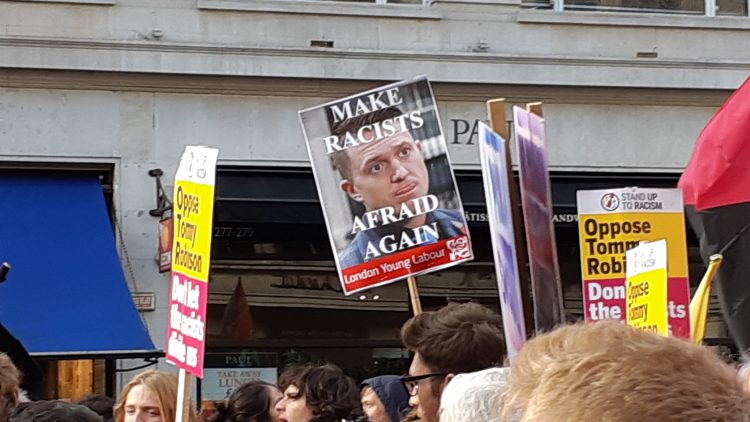 Anti-fascism march in London