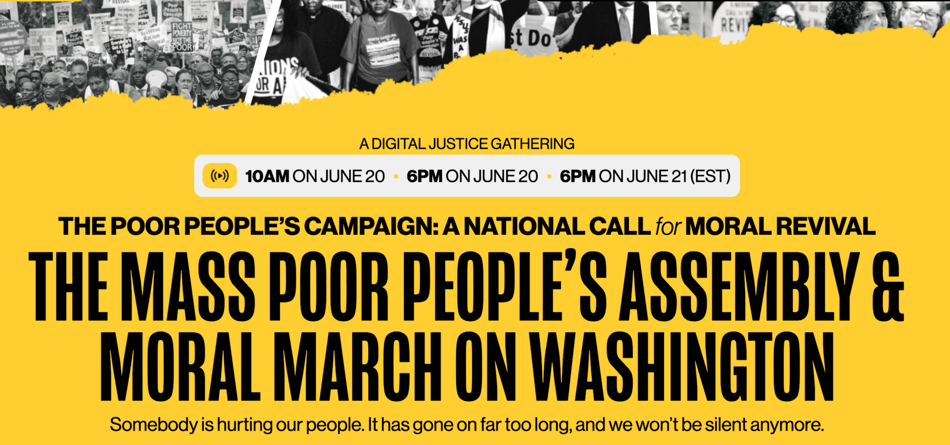 Poor People's Campaign Action: Assembly and Moral March on Washington