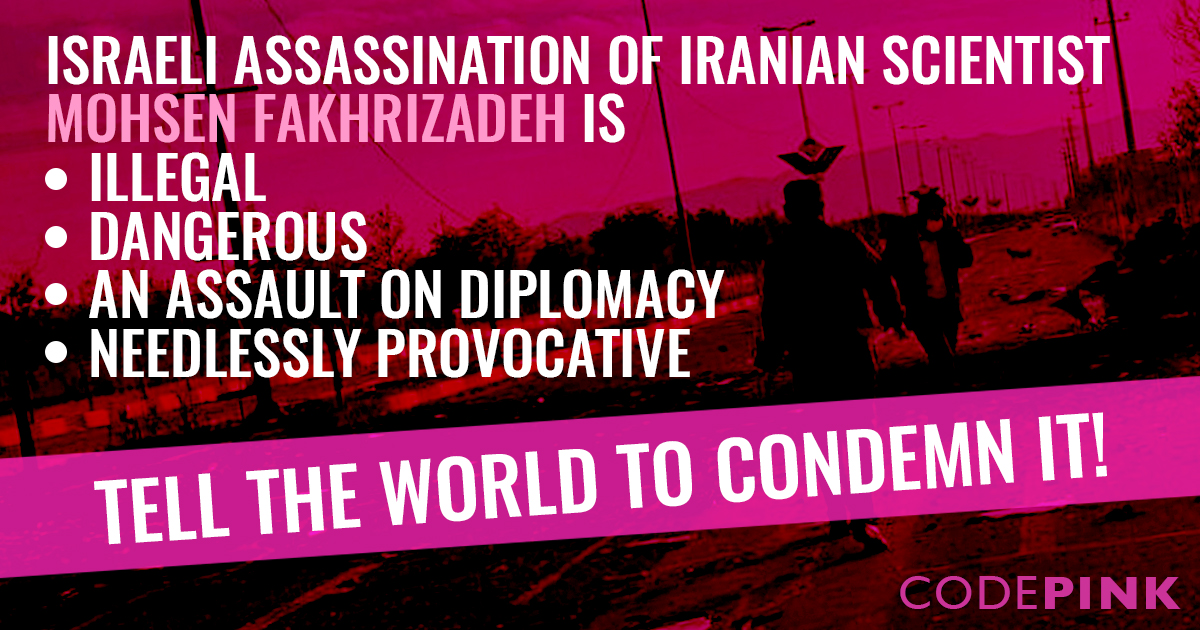 CODEPINK invita i leader mondiali, compreso Joe Biden, a condannare l ...