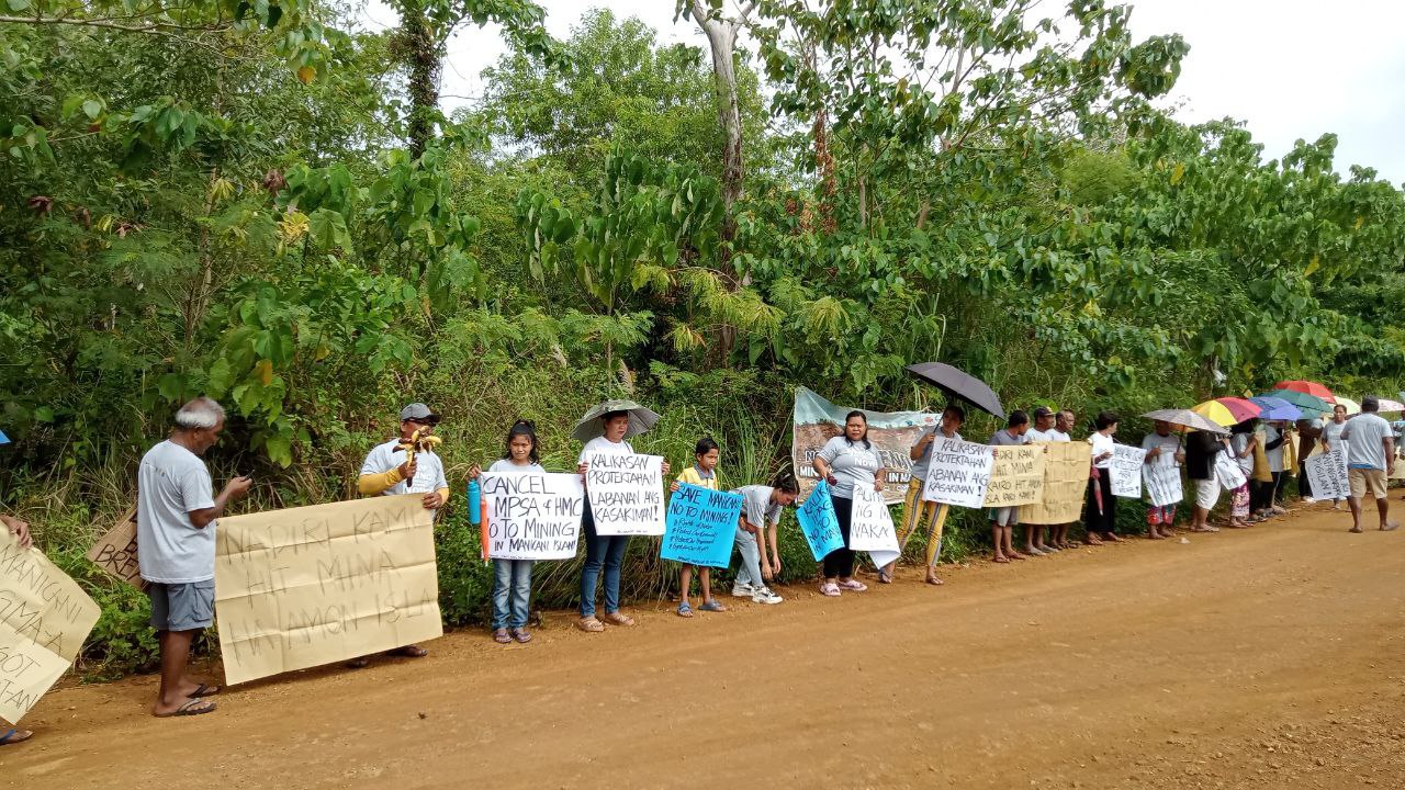 Manicani Island Residents Stage Silent Protest Against Mining Operation