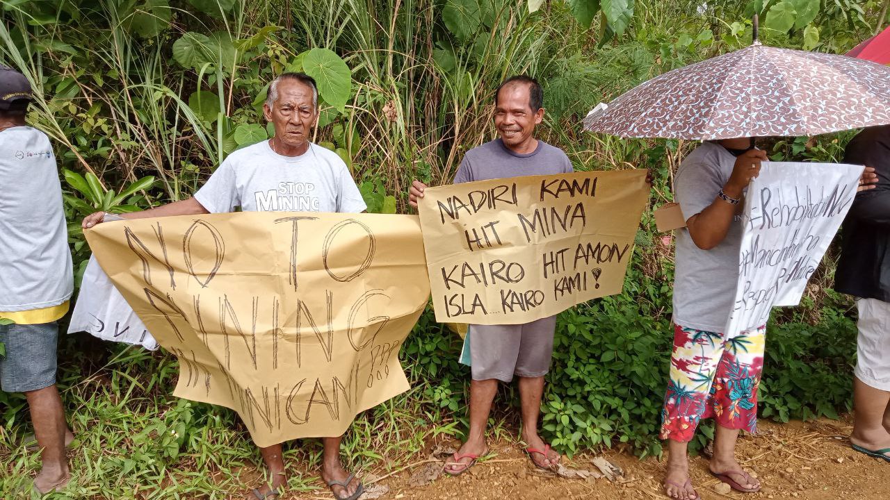Manicani Island Residents Stage Silent Protest Against Mining Operation